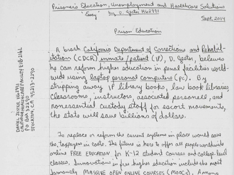 Individual Essay Template - American Prison Writing Archive