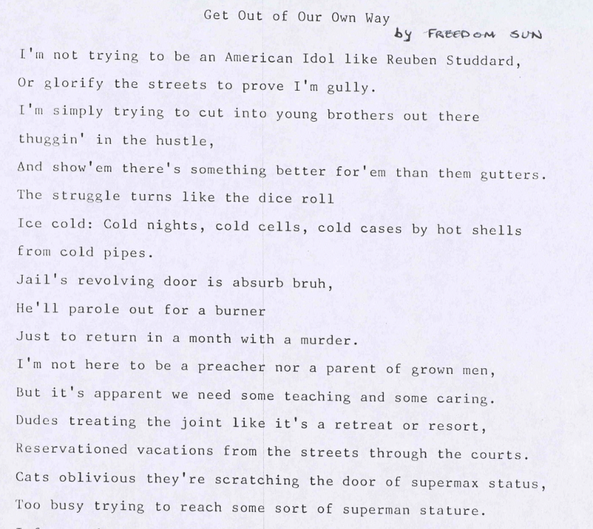 Home - American Prison Writing Archive